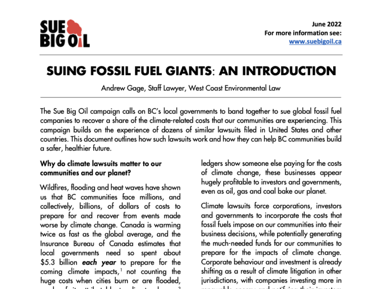 Resources – Let's Sue Big Oil